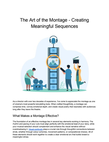 The Art of the Montage - Creating Meaningful Sequences