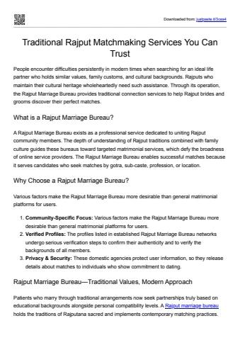 Traditional Rajput Matchmaking Services You Can Trust