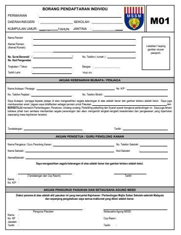 BORANG PENDAFTARAN M01 TERKINI - g-79042978 Flip PDF | AnyFlip