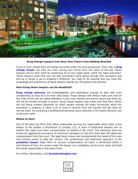 Drug charge lawyer - Brumback Langley Flip PDF | AnyFlip