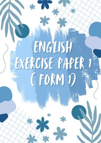 Form 1 English Exercise