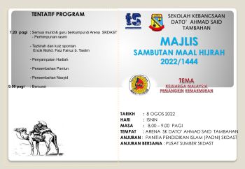 BUKU PROGRAM MAAL HIJRAH 2022 - nursyakirahfakhri Flip PDF | AnyFlip