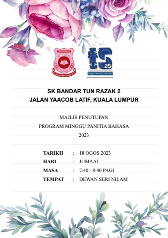 BUKU PROGRAM MAJLIS PENUTUPAN