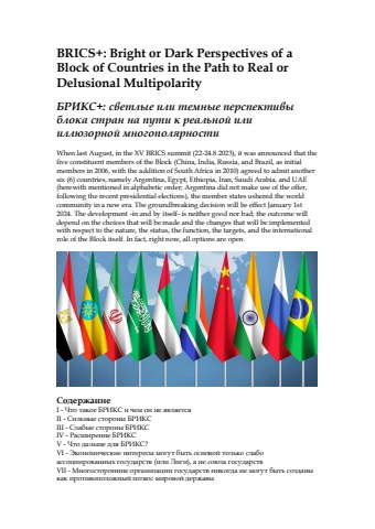 BRICS+ Bright or Dark Perspectives of a Block of Countries in the Path ...