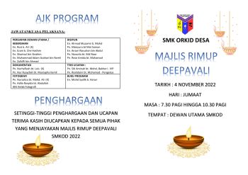 BUKU PROGRAM RIMUP DEEPAVALI SMKOD 2022 - SS Flip PDF | AnyFlip