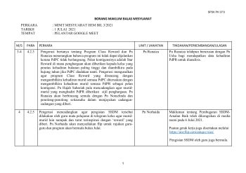 MAKLUM BALAS MESYUARAT BIL 3 / 2021 - runaiza798 Flip PDF | AnyFlip