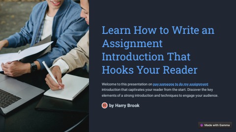 Learn How to Write an Assignment Introduction That Hooks Your Reader ...