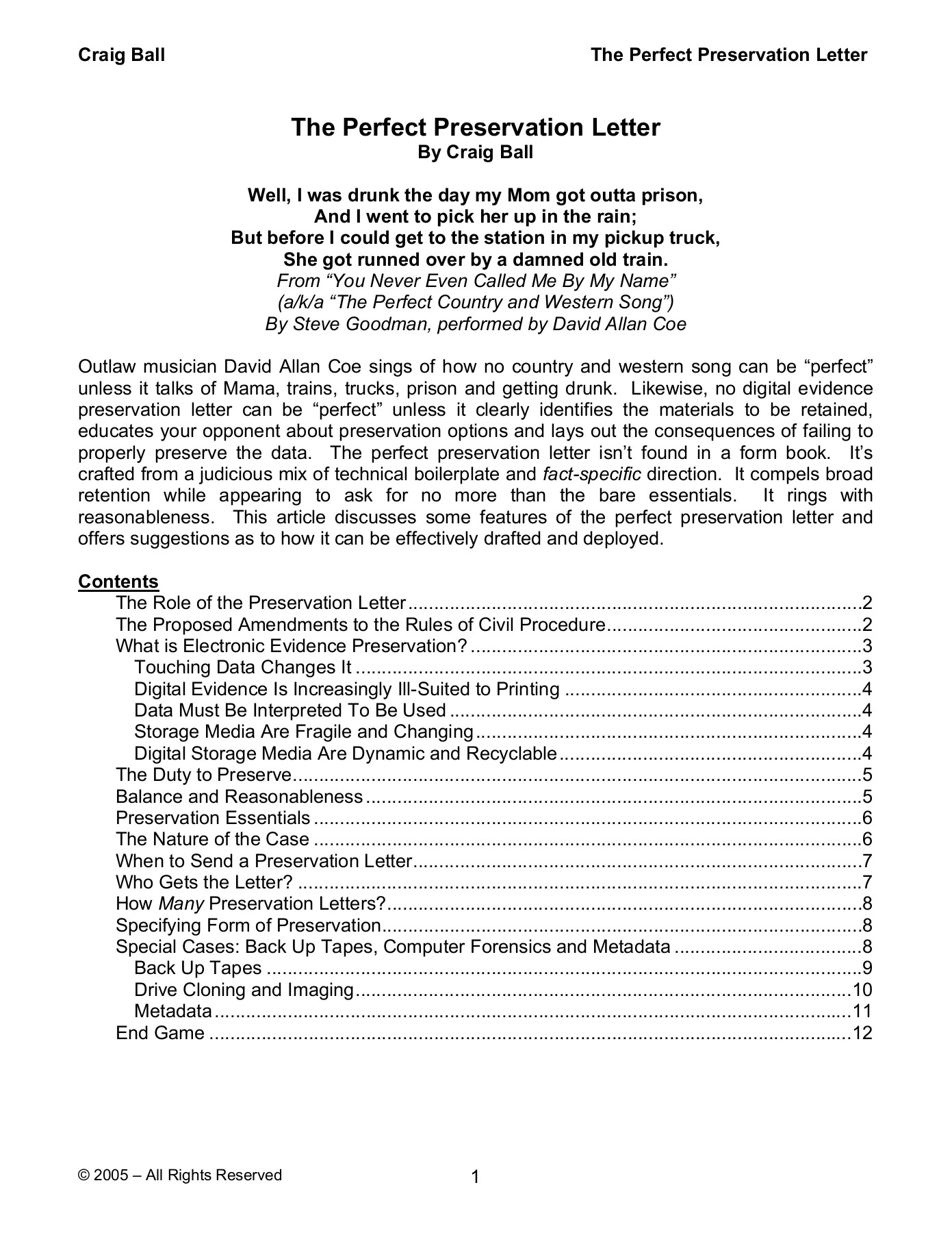 Time Sensitive Material