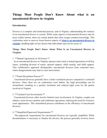 what is an uncontested divorce in virginia - Grace Brown Flip PDF | AnyFlip