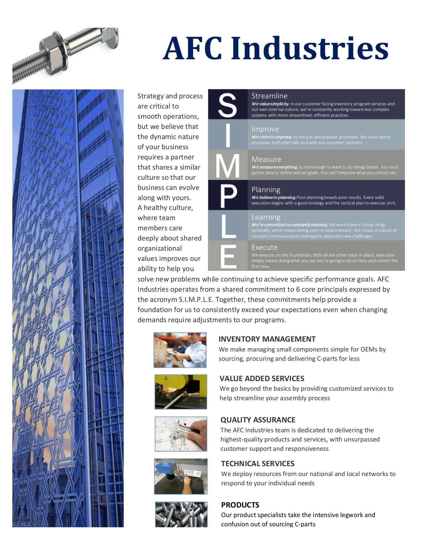 About AFC Industries
