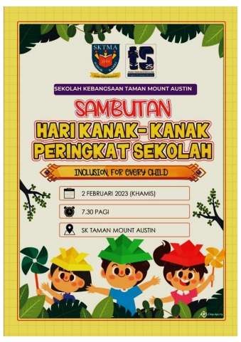 Buku Program Hari Kanak-kanak SKTMA 2023 - Anu Mansi Flip PDF | AnyFlip