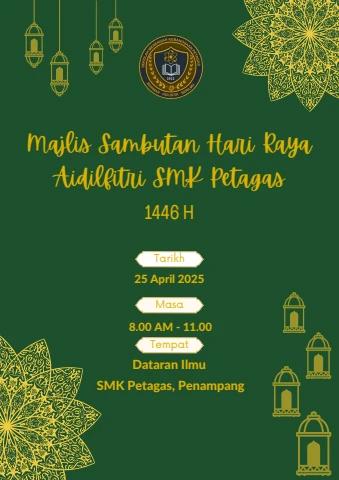 Tentatif Program Sambutan Hari Raya Aidilfitri SMK Petagas, Penampang