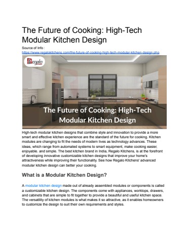 The Future of Cooking_ High-Tech Modular Kitchen Design