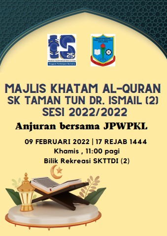 BUKU PROGRAM MAJLIS KHATAM AL-QURAN SKTTDI (2) SESI 2022/2023 - g ...