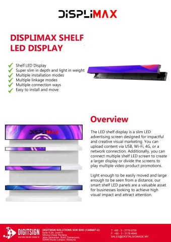 Displimax Shelf LED Display