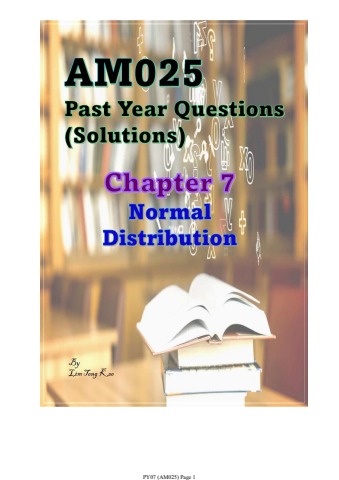 AM025 - Past Year Solutions 7.0 - LIM TENG KEE KM-Pensyarah Flip PDF | AnyFlip