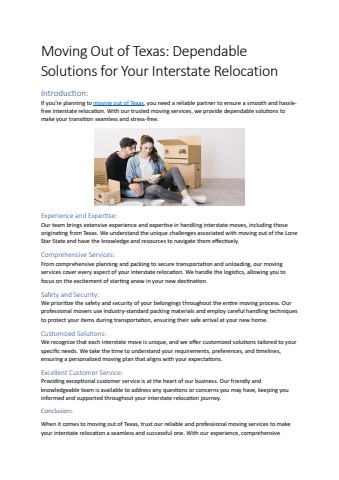 Moving Out of Texas - housenboxmovers Flip PDF | AnyFlip