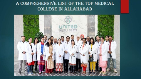 A Comprehensive List of the Top Medical College in Allahabad