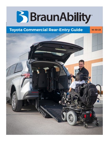 Braun Toyota Sienna Hybrid Rear-Entry Wheelchair Van
