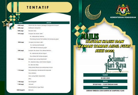 BUKU PROGRAM MAJLIS TAUTAN KASIH DAN RAMAH TAMAH AIDIL FITRI 2023 - g ...