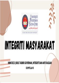 E- MODUL INTEGRITI MASYARAKAT ( HMW 3023 - URUS TADBIR GOVERNAN ...