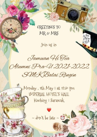 JAMUAN HI TEA ALUMNI PRA U SMKBR