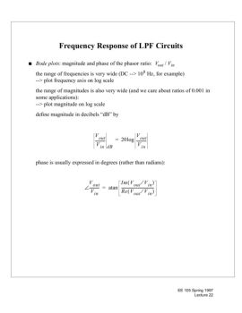Frequency Response of LPF Circuits - prenhall.com - Guset User Flip PDF ...