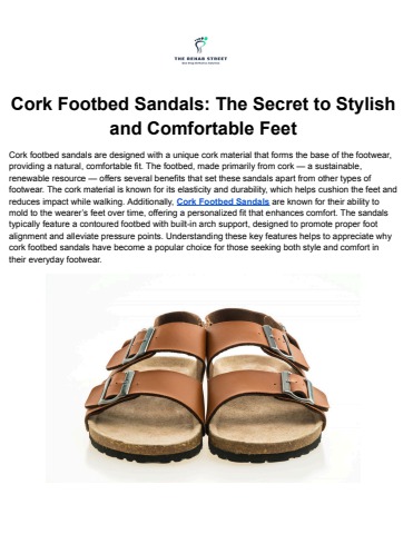 Cork Footbed Sandals_ The Secret to Stylish and Comfortable Feet