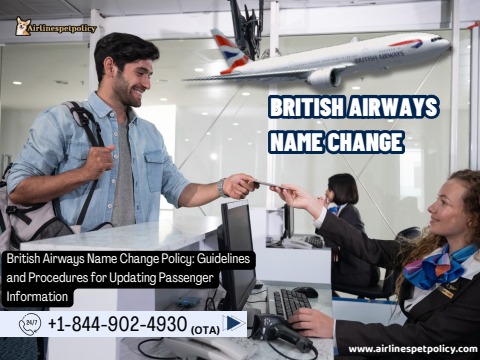 How to change name on flight ticket british airways? - Airlines Pet ...