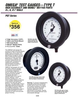 Test Gauges, Type T, High Accuracy and Monel Wetted Parts ... - Guset ...