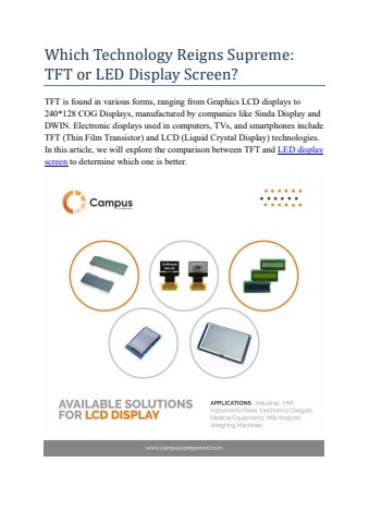 Understanding the Differences: LCD vs LED Display Screen - campus ...