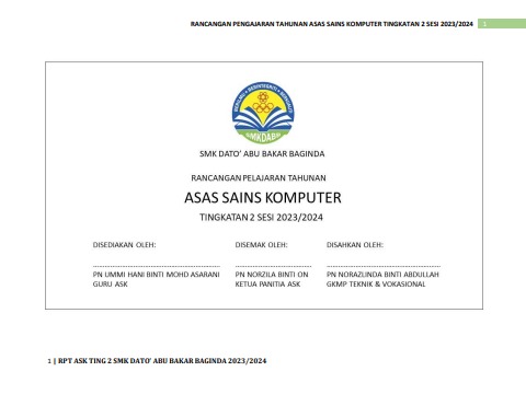 RPT F2 ASK - SITI NUR ATHIRAH BINTI MAZLAN KPM-Guru Flip PDF | AnyFlip