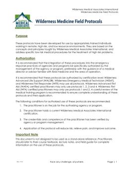 Field Protocols