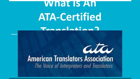 What Is An ATA-Certified Translation_