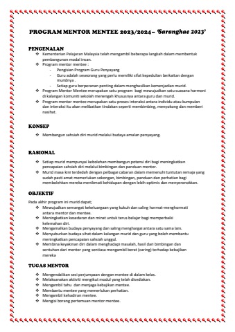 PENGENALAN DAN TATACARA MENTOR MENTEE 2023 - ctsyanur Flip PDF | AnyFlip