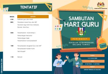 TEMPLATE BUKU PROGRAM HARI GURU SEKOLAHKU SEJAHTERA 2022 CIKGUGRAFIK ...