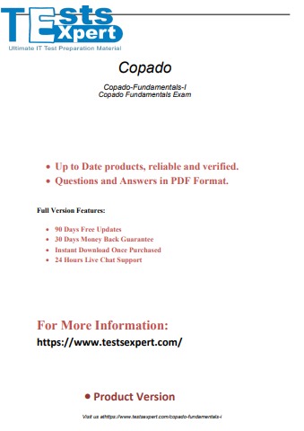 Prepare for the Copado Fundamentals Exam 2023 with Copado-Fundamentals-I course. Learn the ...