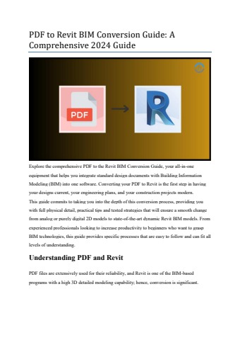 PDF to Revit BIM Conversion Guide: A Comprehensive 2024 Guide - CAD ...