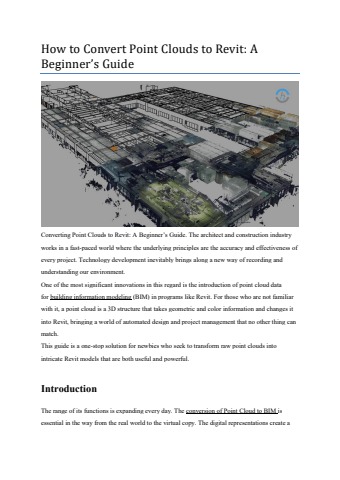 How to Convert Point Clouds to Revit: A Beginner’s Guide - CAD Drafting ...