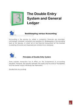 Chapter 3 The double entry system and general ledger - hodbinamin Flip ...