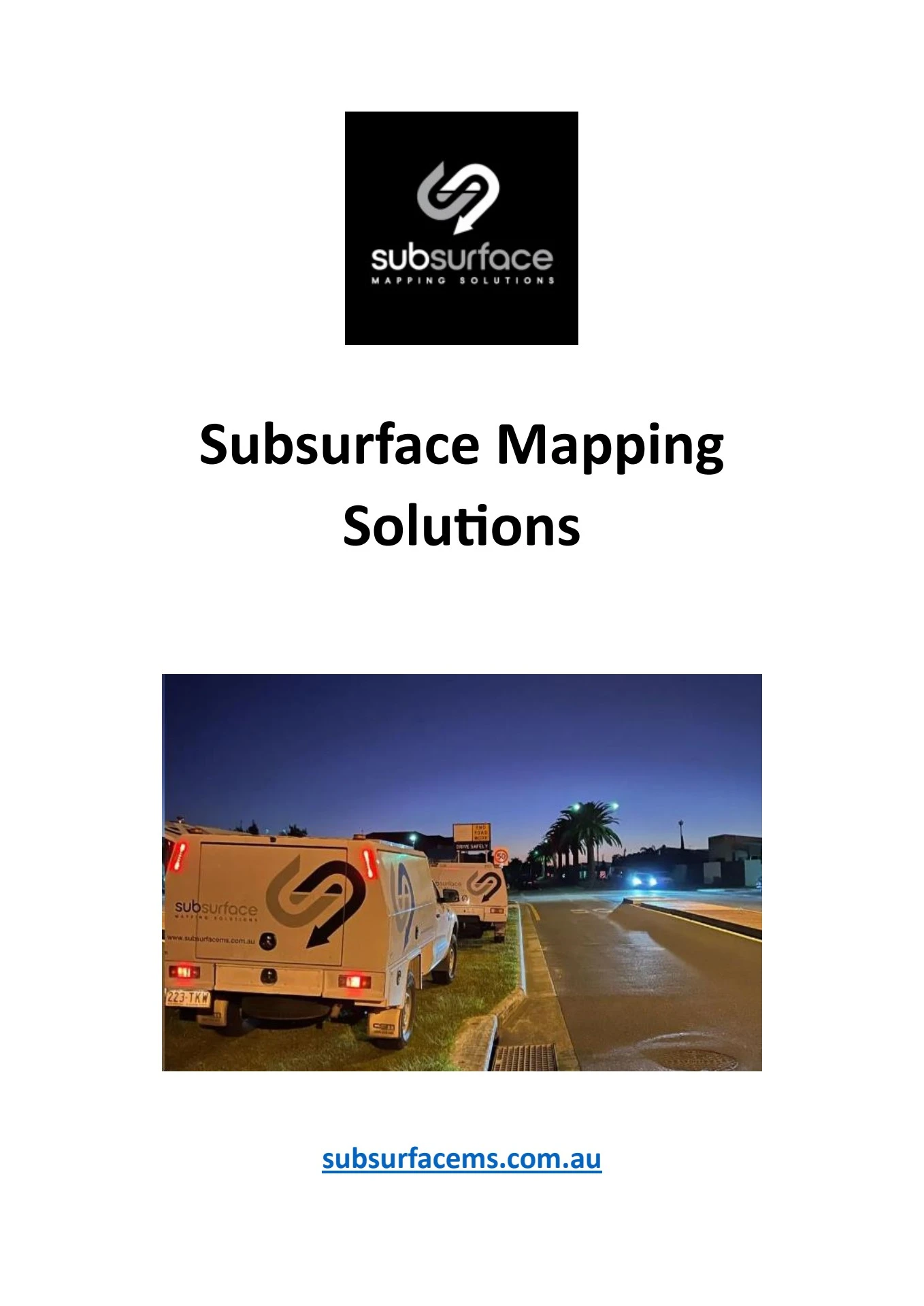 Subsurface Mapping Solutions