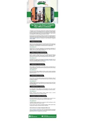 TOP SIGNS YOU NEED TO REPAINT YOUR OFFICE’S EXTERIORS