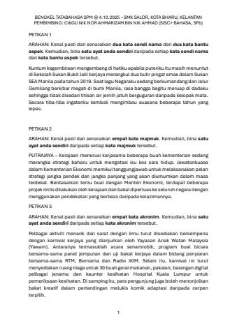 BENGKEL TATABAHASA SPM SMK SALOR TAHUN 2025