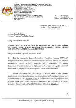 SURAT RASMI KPM - 2.2.2021 - niknorahmarizam Flip PDF | AnyFlip