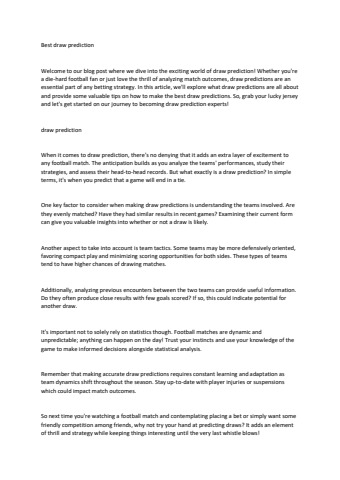 draw prediction, - rupasingh8530 Flip PDF | AnyFlip