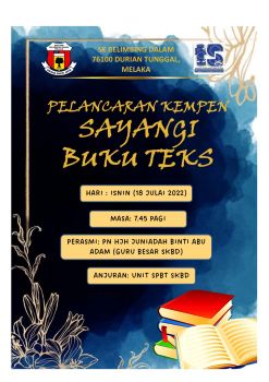 PELANCARAN KEMPEN SAYANGI BUKU TEKS - Aa Flip PDF | AnyFlip