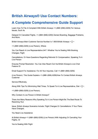 all-british-airways-customer-service-numbers-in-usa-official-guide