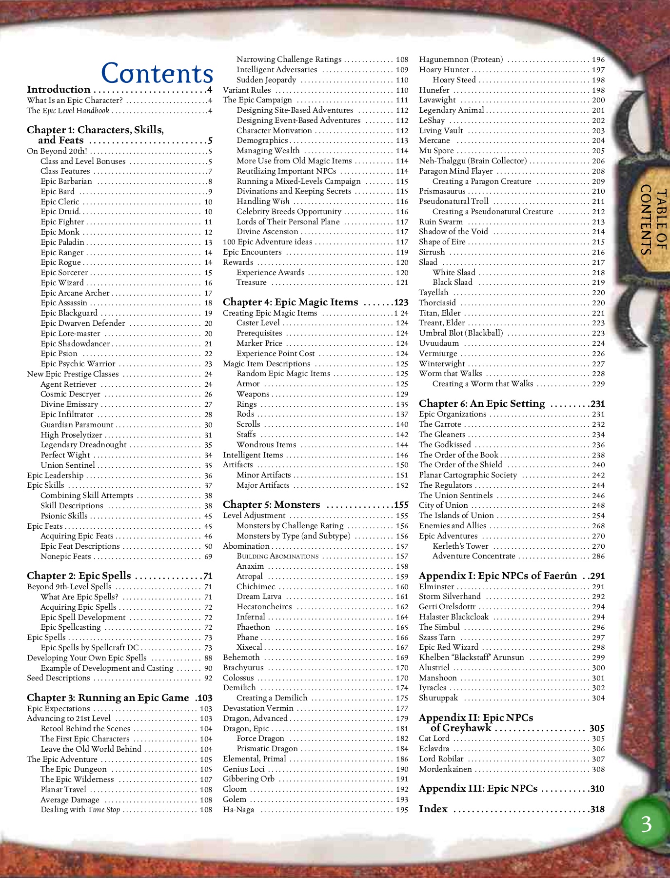 D&D 3.5 Epic Level Handbook
