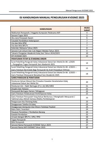 BUKU PENGURUSAN KVDSMZ 2025 - Rose Emira Mansor Flip PDF | AnyFlip