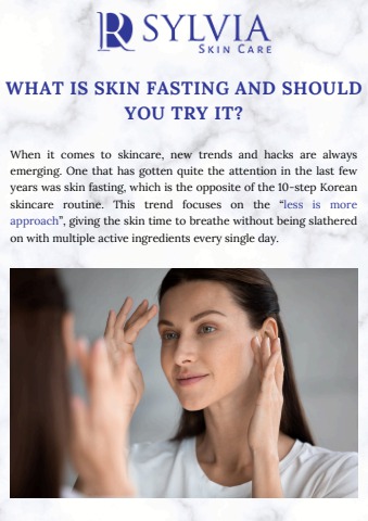 What is Skin Fasting and Should You Try It?